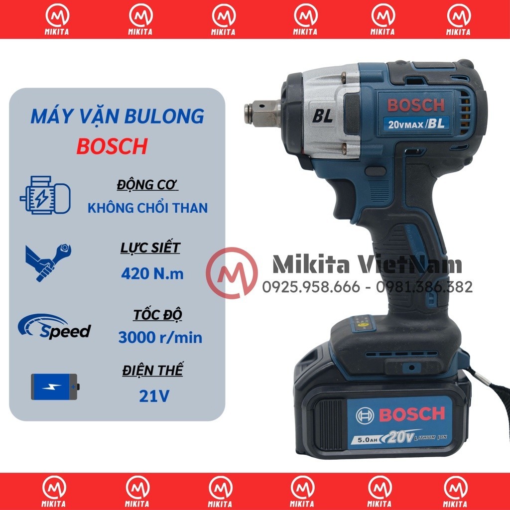 Máy Siết Bulong BOSCH 20V, Động Cơ Không Chổi Than | Shopee Việt Nam