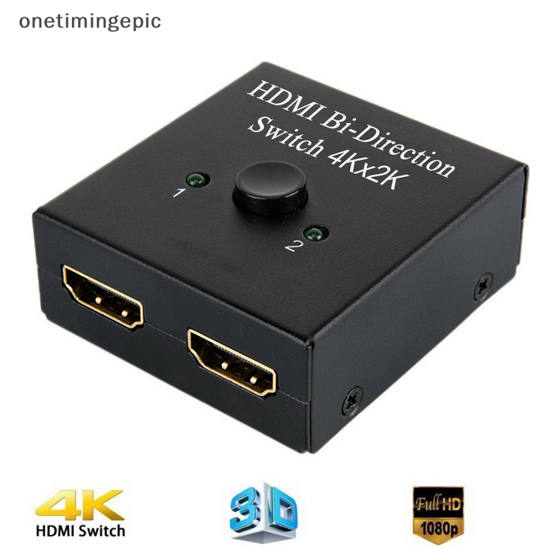 Onetimingepic Mạ Vàng 2 Cổng HDMI Hai Hướng 2x1 Switcher 1x2 Splitter ...