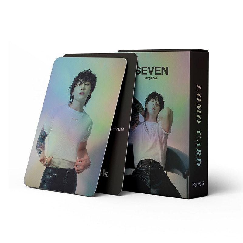 55 Cái / hộp BTS JUNGKOOK Laser Card SEVEN Album Photocard KPOP LOMO ...