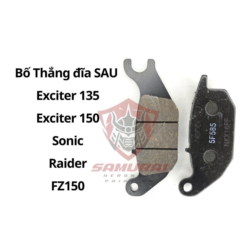 Má phanh đĩa (bố thắng) sau Exciter 135, Exciter 150, Sonic, Raider, FZ150. Phụ Tùng | Shopee ...