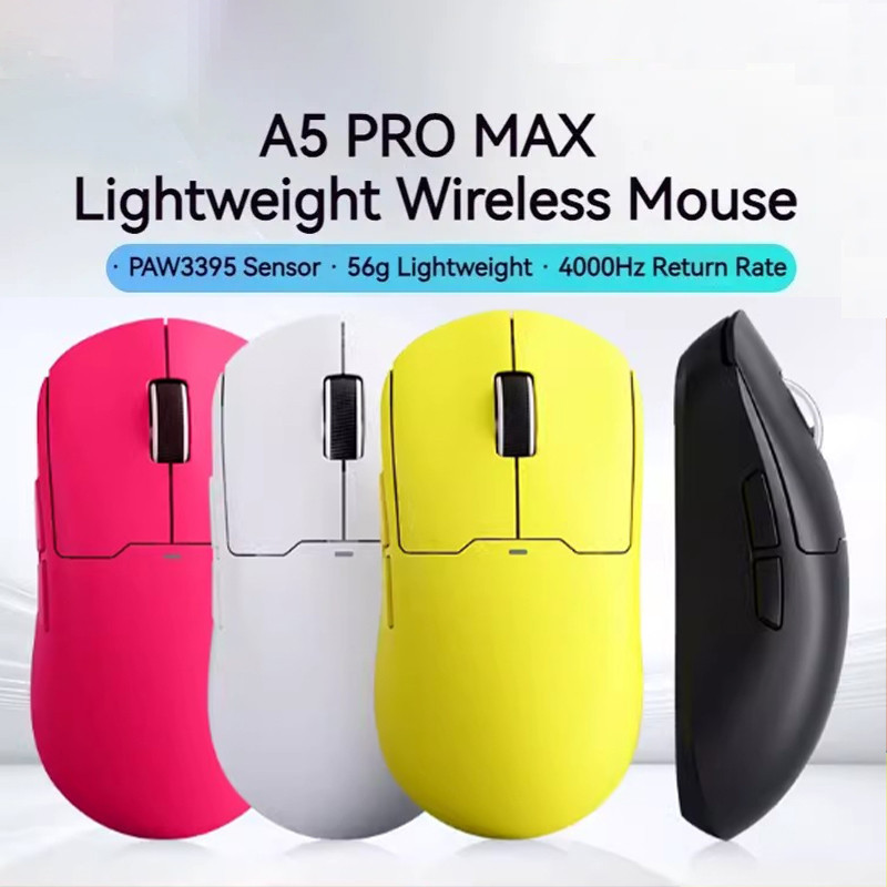 Chuột không dây Mchose A5 Pro Max 2.4g Bluetooth Ba chế độ Chuột nhẹ Paw3395 Chuột trò chơi Phụ ...