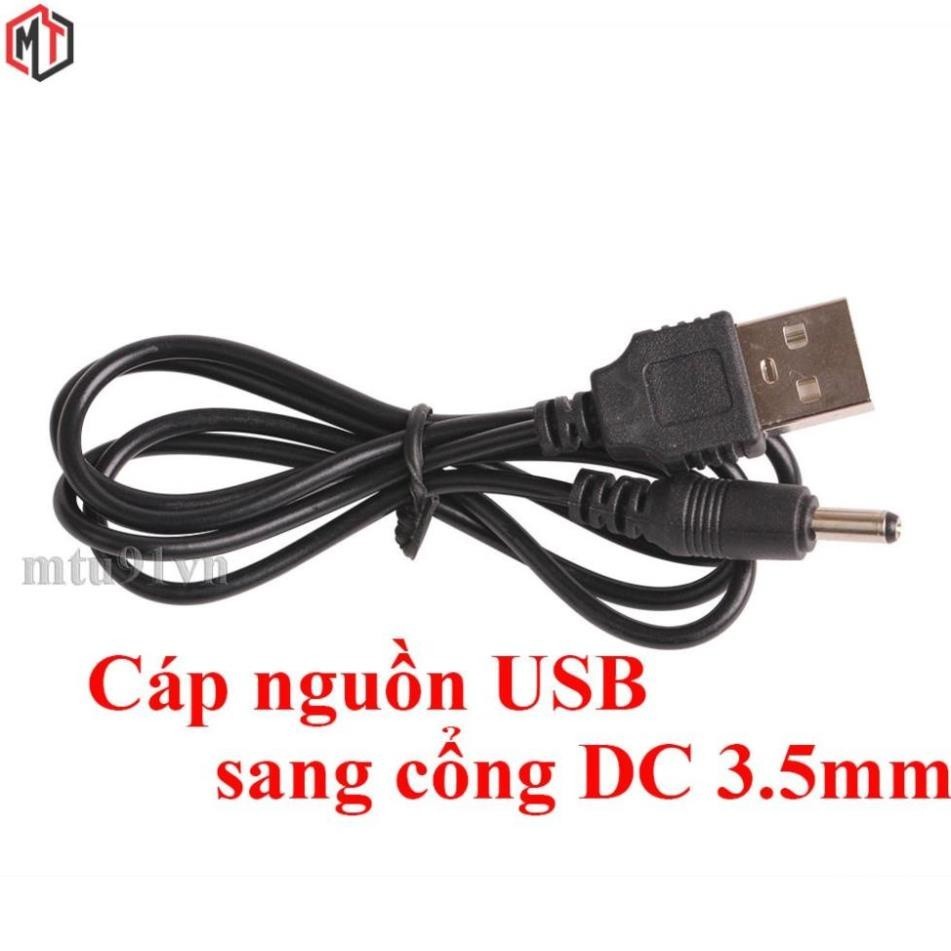 Cáp nguồn USB sang Jack DC 3.5mm ( 5V- Jack Nhỏ ) | Shopee Việt Nam