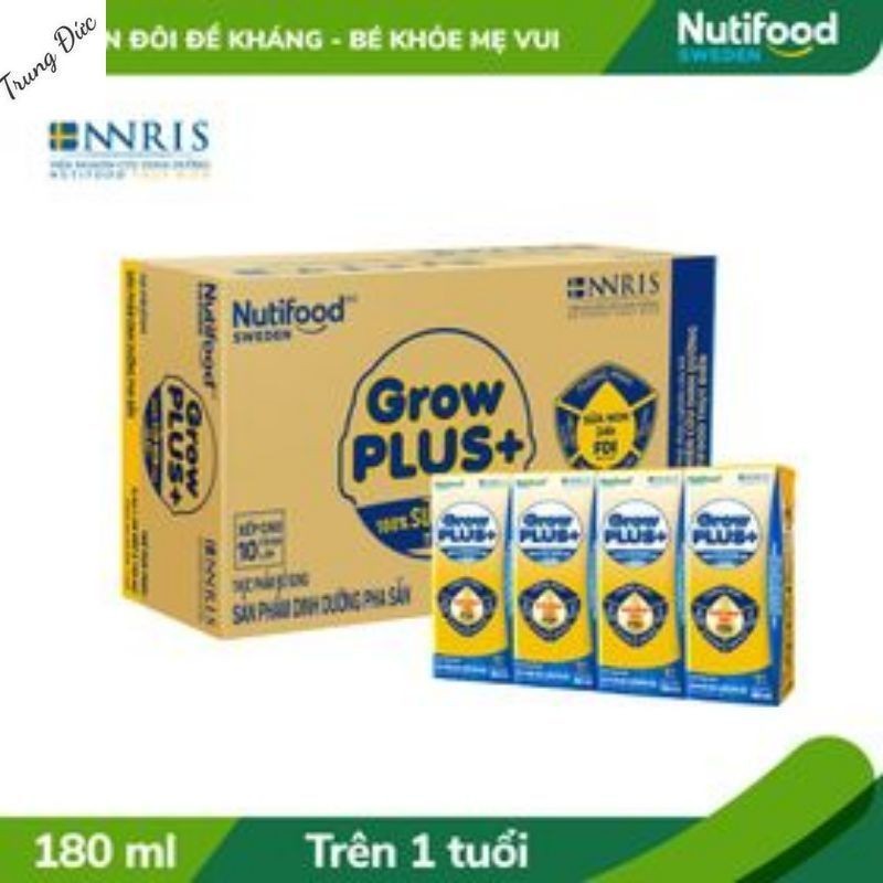 THÙNG SBPS GROW PLUS+ VÀNG 180ML NUTIFOOD | Shopee Việt Nam