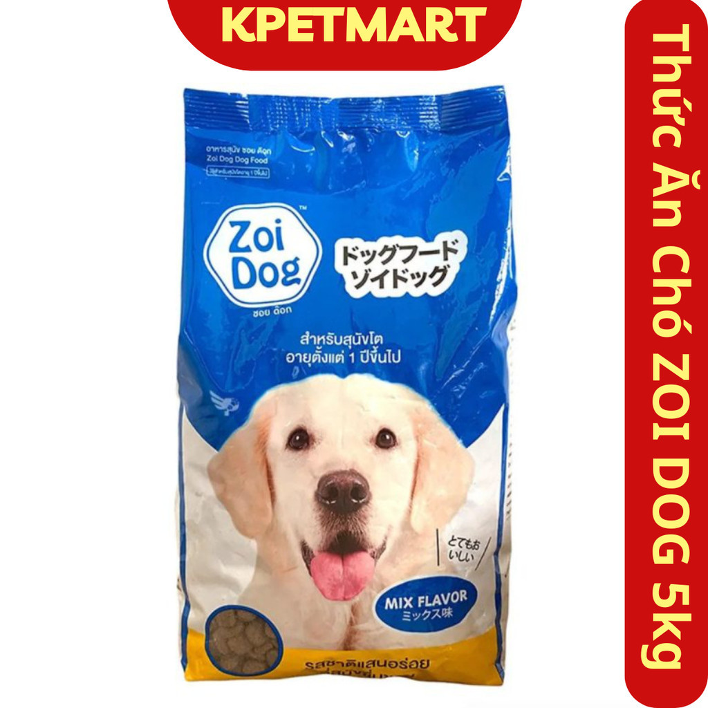 Thức Ăn Hạt Cho Chó ZOI DOG 5kg - Combo 5 bao 1kg Thức Ăn Cho Chó ...