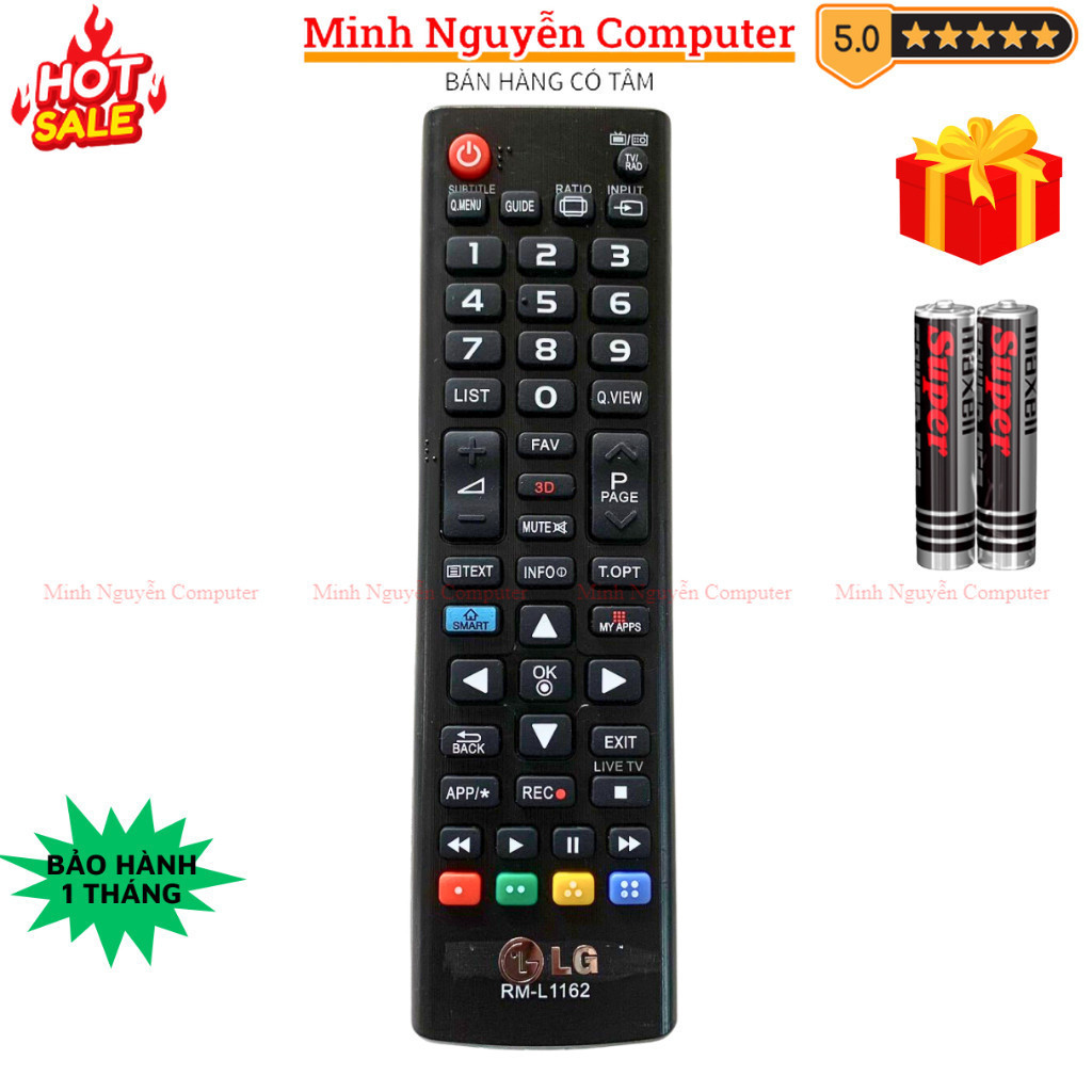 Remote điều khiển tivi LG Mã 20 RM-L1162 Loại Tốt, điều khiển TV LG 3D SMART - Minh Nguyễn ...