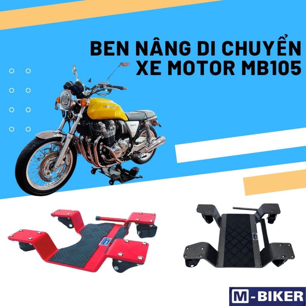 Bàn xoay nâng xe máy, moto di chuyển chân chống đứng của Mbiker Mb105 ...