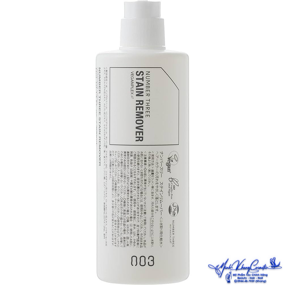 Dung dịch lau màu nhuộm dính trên da 003 Number Three STAIN REMOVER ...