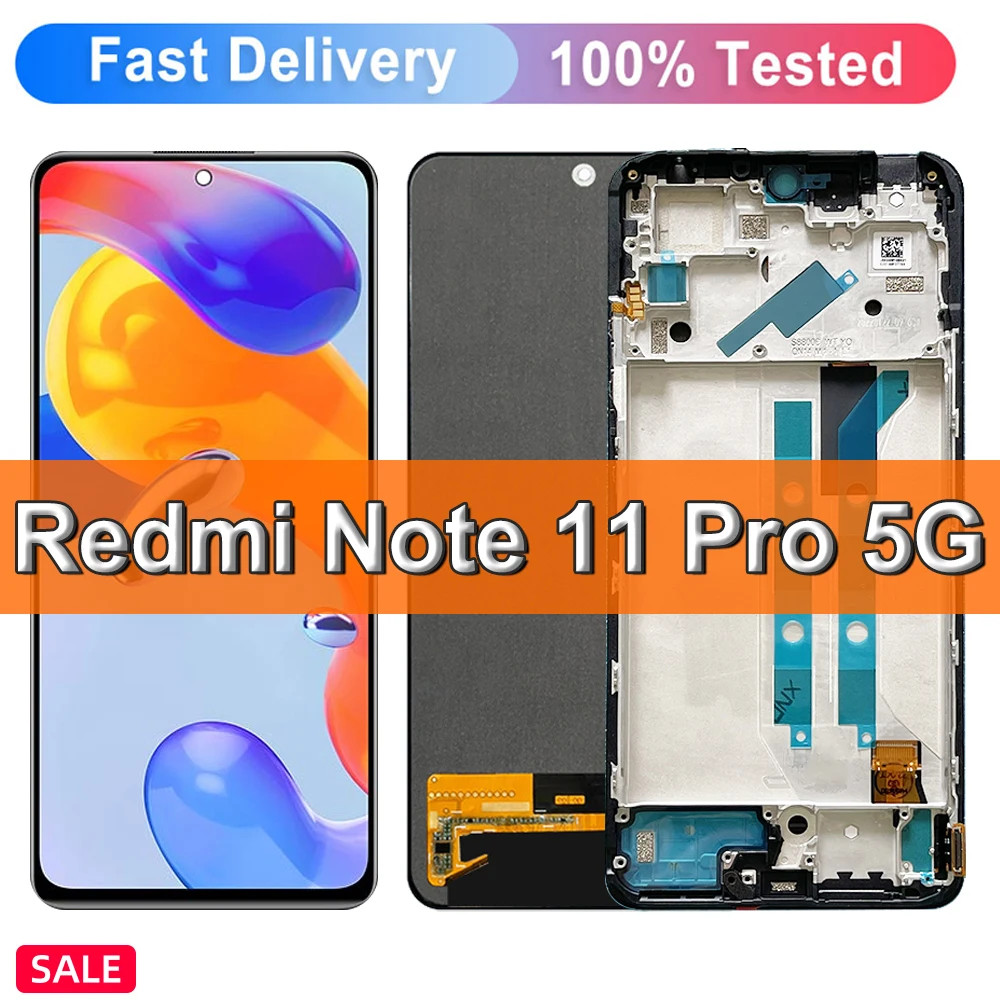 Super AMOLED Cho Xiaomi Redmi Note 11 Pro 5G Màn Hình LCD Bộ Số Hóa Cảm ...