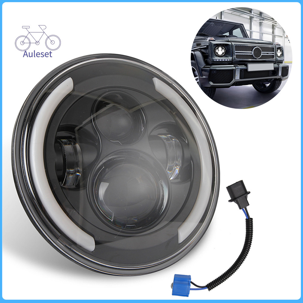 Auleset 200W 7 inch LED Đèn pha Halo Angle Eye Hi / Lo Beam DRL cho ...