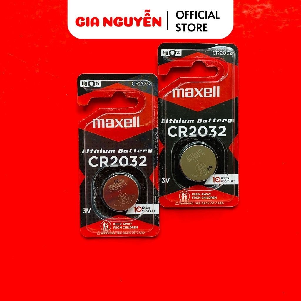 Pin Cmos CR2032 Maxell 3V Lithium CAO CẤP vỉ 1 viên thay chìa khoá Ô tô ...