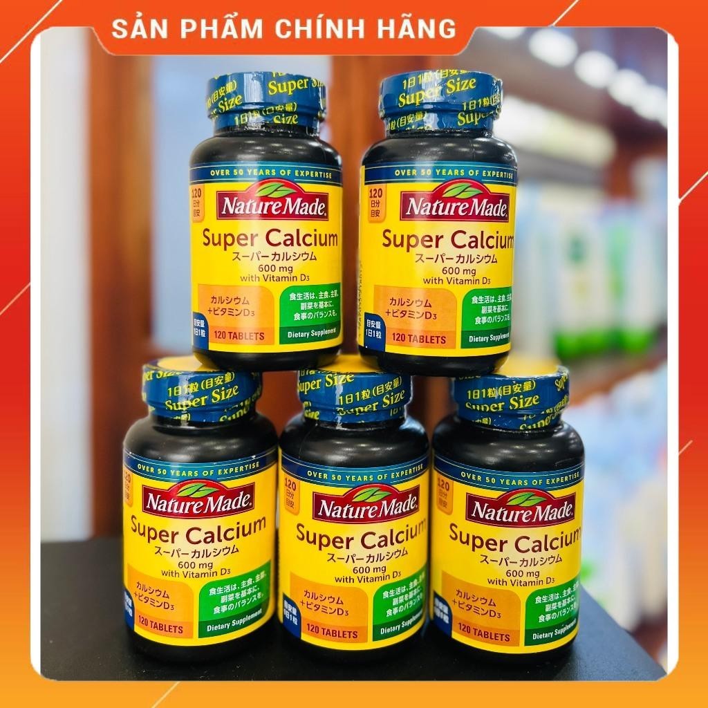 Viên Uống Bổ Sung Canxi Nature Made Super Calcium With Vitamin D 600mg ...