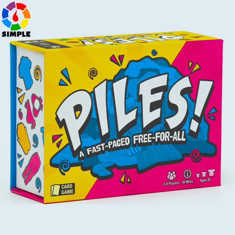 Piles - Fast-Paced, Board Friendly Spot Card Game for Kids & Adults, 2 ...