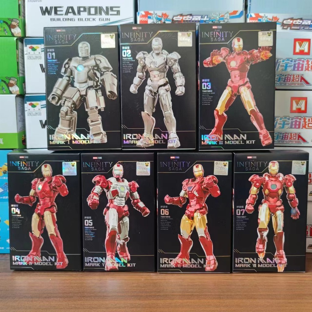 Chính Hãng Marvel Iron Man Lắp Ráp Mô Hình Khớp Di Chuyển Được Nano ...
