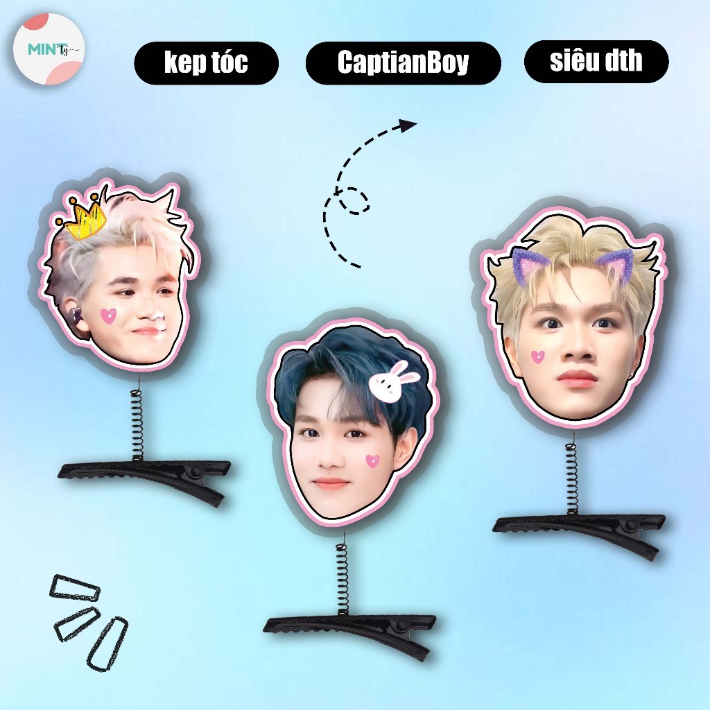 Kẹp tóc IDOL ATSH - Thần tượng CaptainBoy - Captain Boy | Shopee Việt Nam