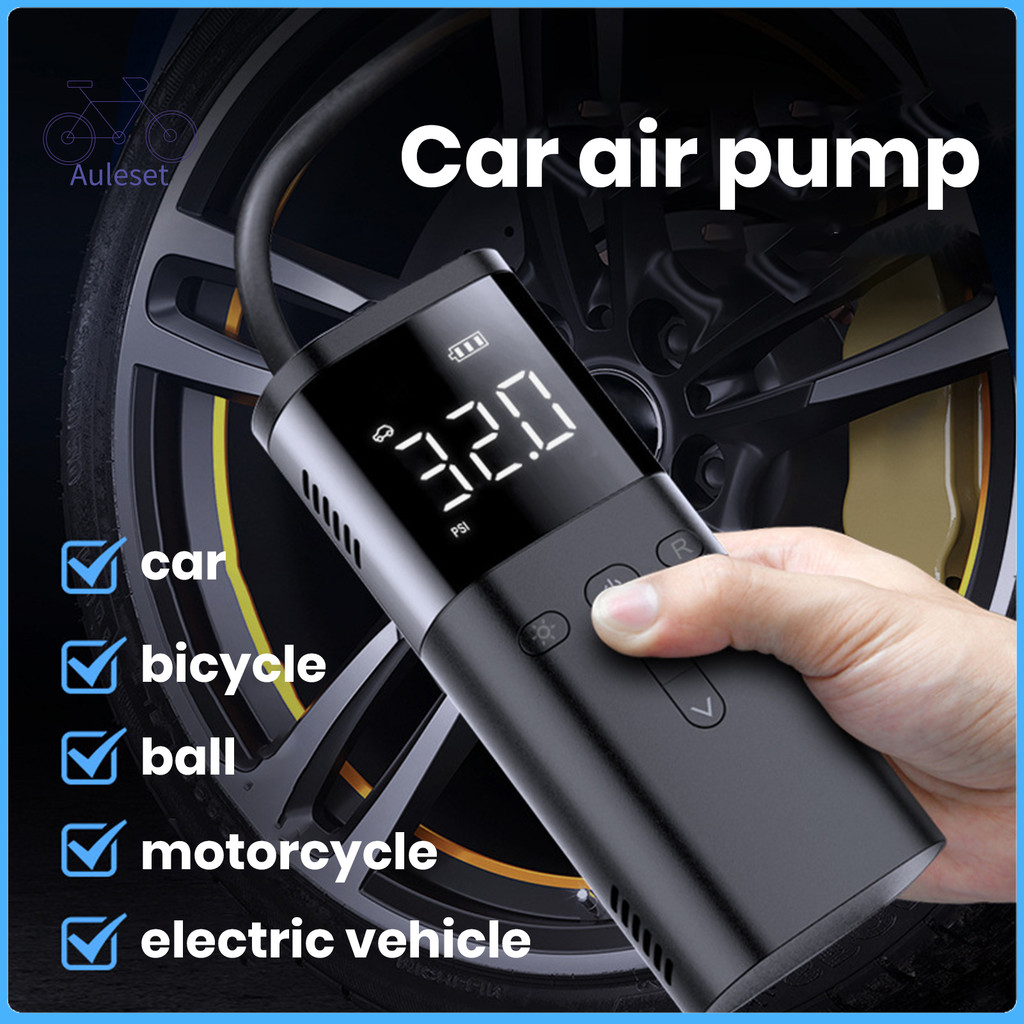 Máy bơm hơi lốp không dây Auleset Máy nén khí di động có màn hình kỹ ...