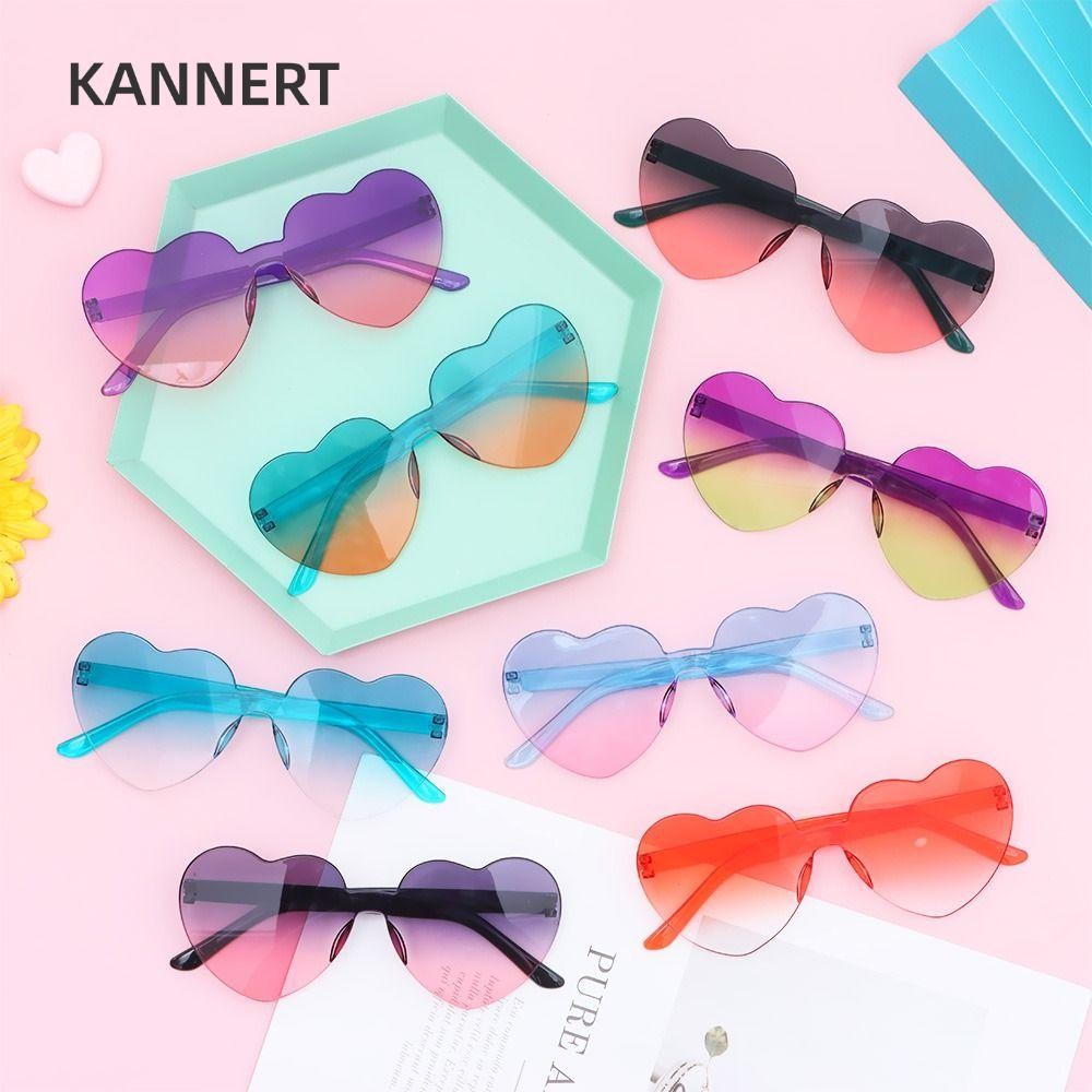 Kannert Kính Trái Tim Ngộ nghĩnh Gradient Ống Kính Màu Kẹo Đảng Kính ...