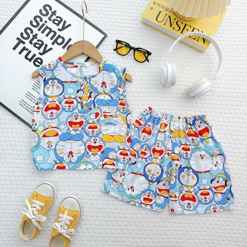 TL32 -Đồ Bộ Tole Lanh Áo Sát Cánh Quần Ngắn Cho Bé Trai Size 8-19kg | Shopee Việt Nam