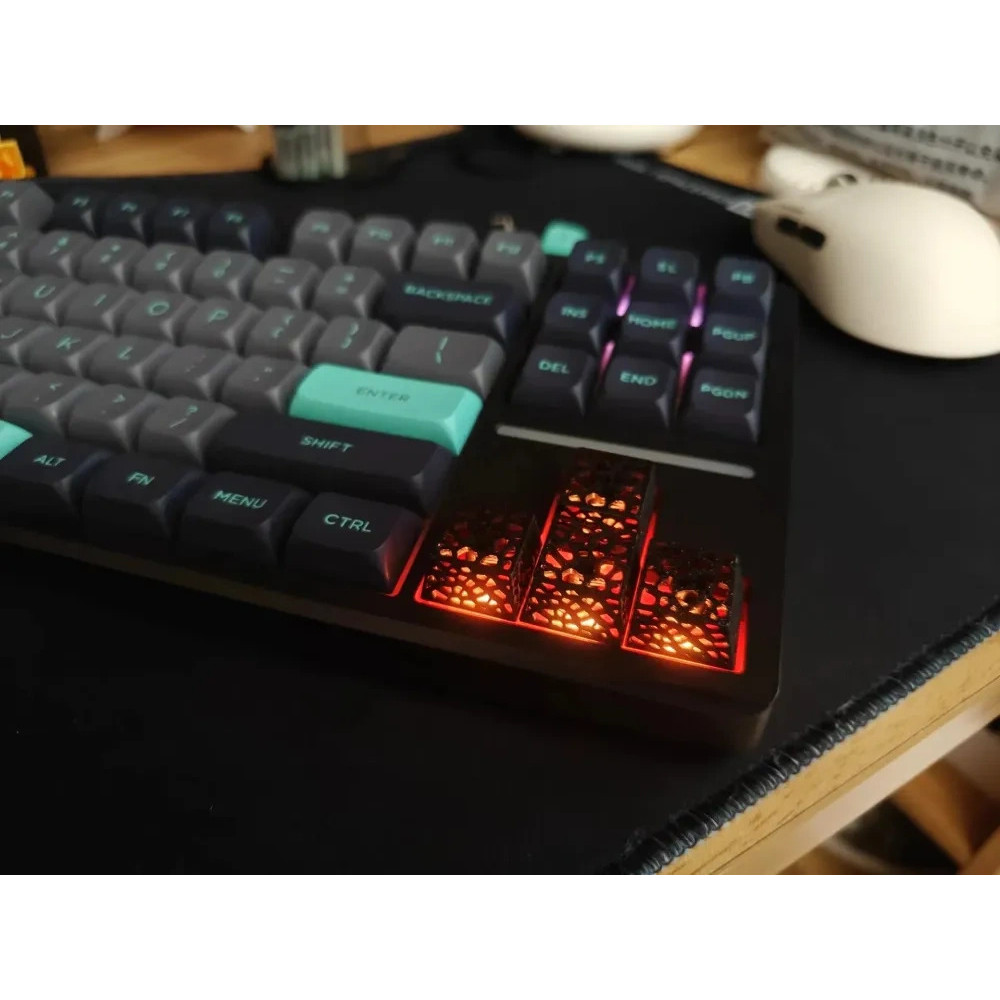 [Meow.Sensei] Keycap in 3D Minecraft Ore Hollow Game Key Translucent ...