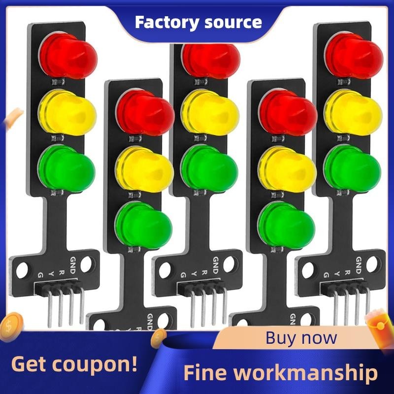 Mô-đun đèn giao thông LED 5x Đèn giao thông Mini DIY sáng tạo 3.3-5V ...