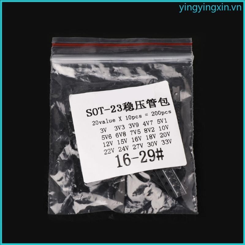 Yin 200 Chiếc SOT23 SMD Diode Bộ Mẫu 20 Loại Mỗi 10 Chiếc 3V-33V Zener ...