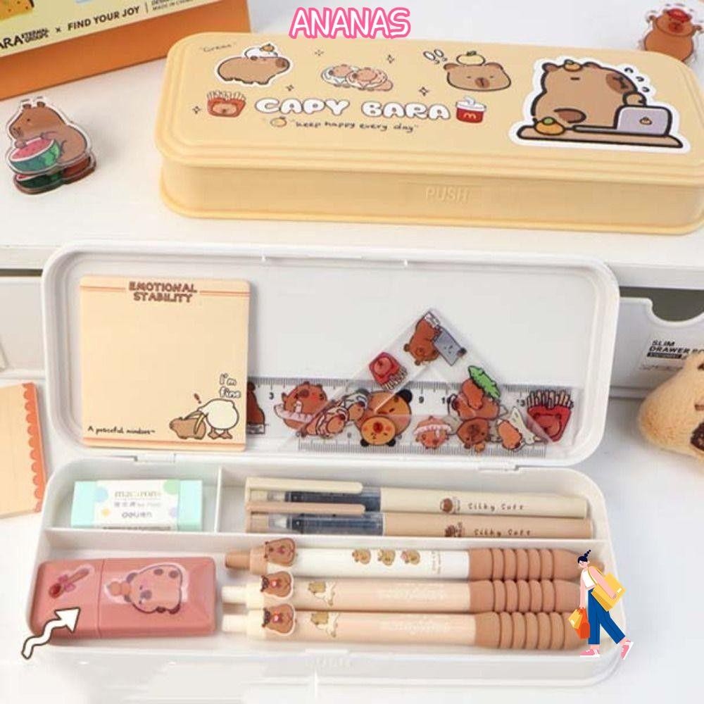 Hộp văn phòng phẩm hoạt hình ANANAS, Hộp lưu trữ văn phòng phẩm ...