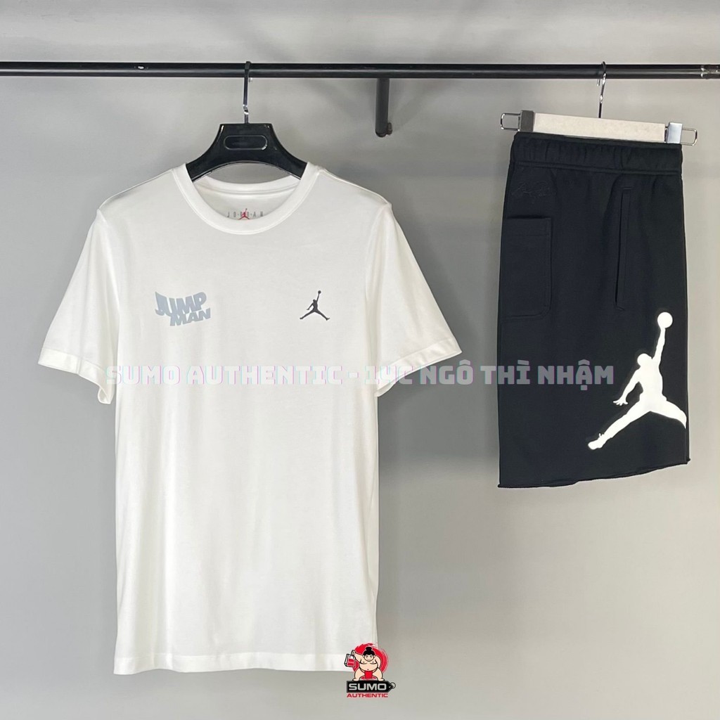 [Chính hãng] Bộ Thể Thao Nike Màu Trắng - Nike Jordan Blue Logo Brand ...