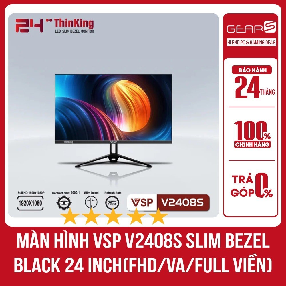 Màn hình VSP V2408S ( White / Pink / Black) (24"/ FHD/ VA/ 75Hz/ 8ms) - Hàng Chính Hãng | Shopee ...