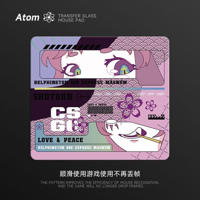 Atom Photovolta Kính Chuột Pad Cường Lực csgo Nâng Cấp Mịn FPS Chơi ...