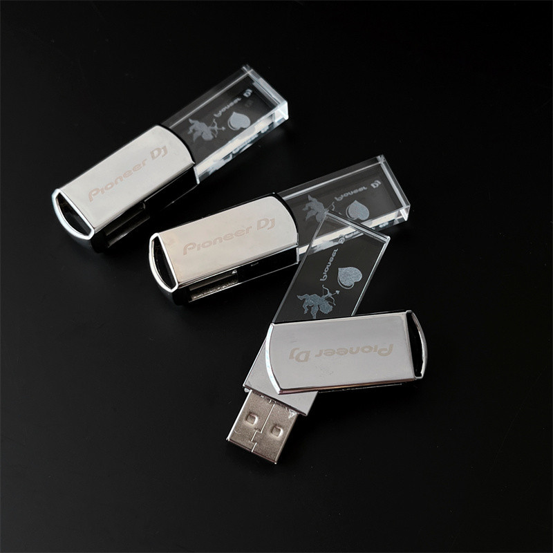 Ổ đĩa Flash USB pha lê Pioneer DJ Rose & Cupid 512GB 256GB 128GB Nắp vàng Pendrive 64GB Thẻ nhớ ...