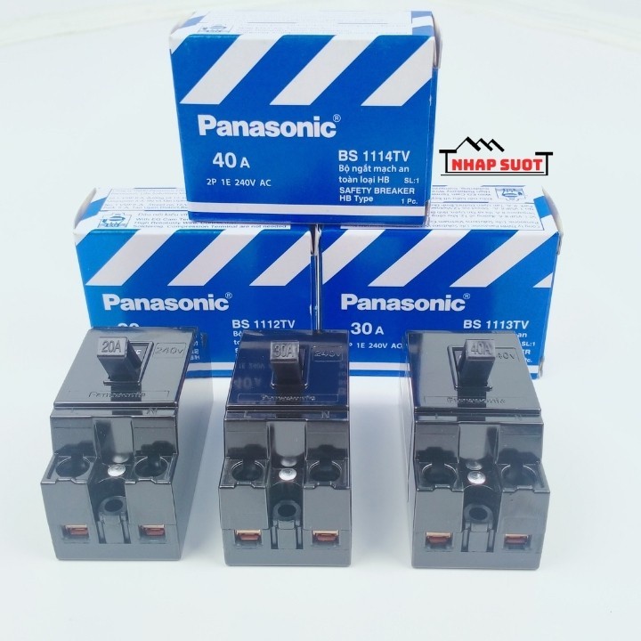 Aptomat đen, CB cóc, át khối PANASONIC 20A 30A 40A | Shopee Việt Nam