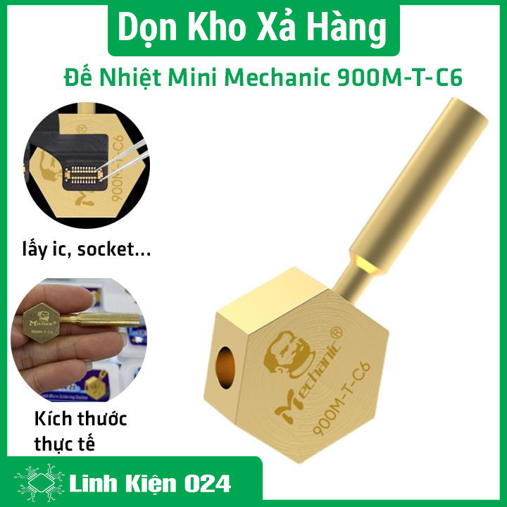 Đế nhiệt mini Mechanic 900M-T-C6 gắn tay hàn, lấy ic, tách main linh kiện tiện lợi | Shopee Việt Nam