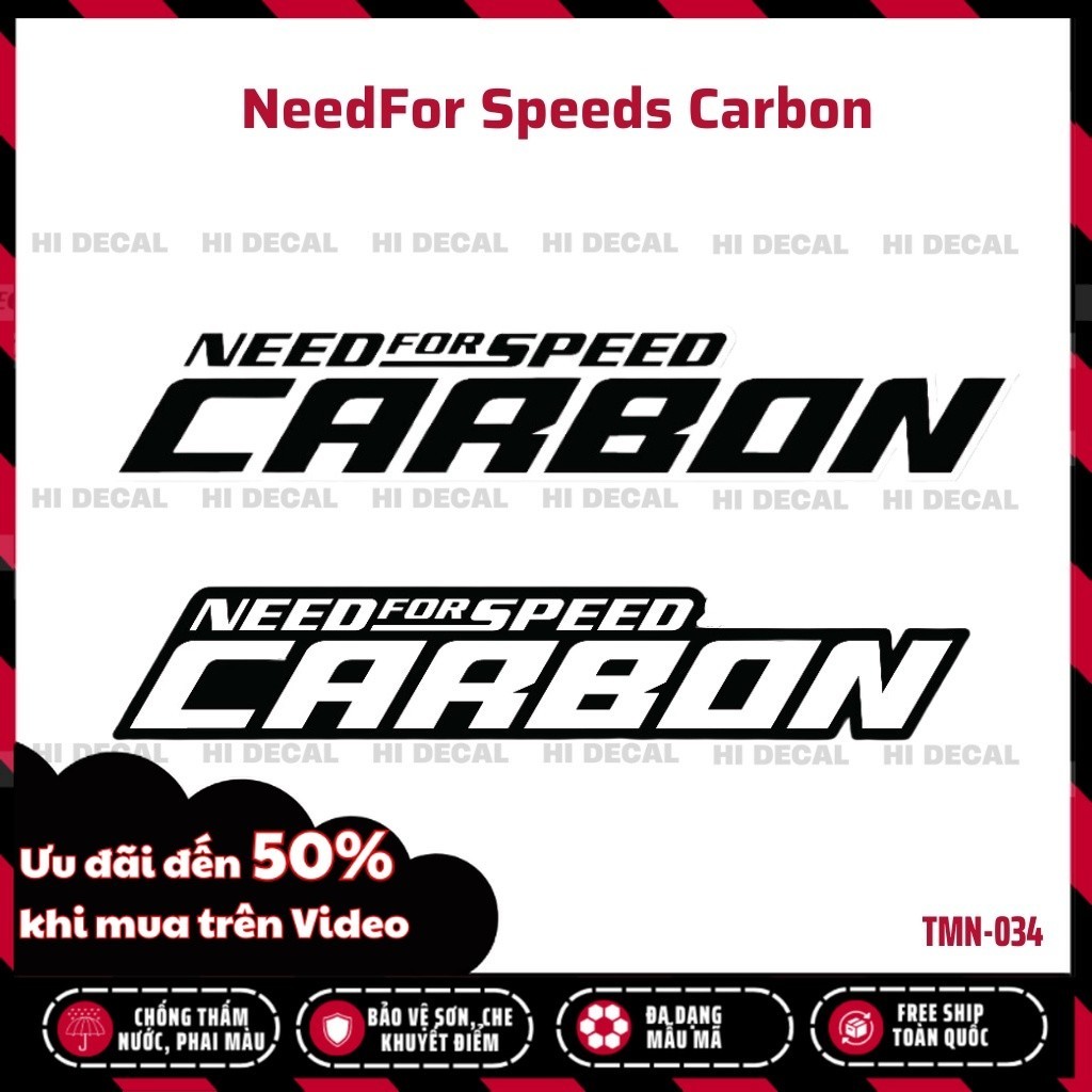 [1 chiêc] Tem sticker need for speed CARBON dán đa vị trí |TMN-034 ...
