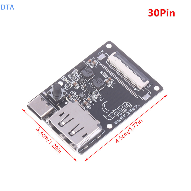 Dta 30pin 40pin DP Sang EDP Bảng điều khiển TYPEC EDP Bảng điều hợp tín hiệu Cáp EDP 4k 8K 144HZ ...