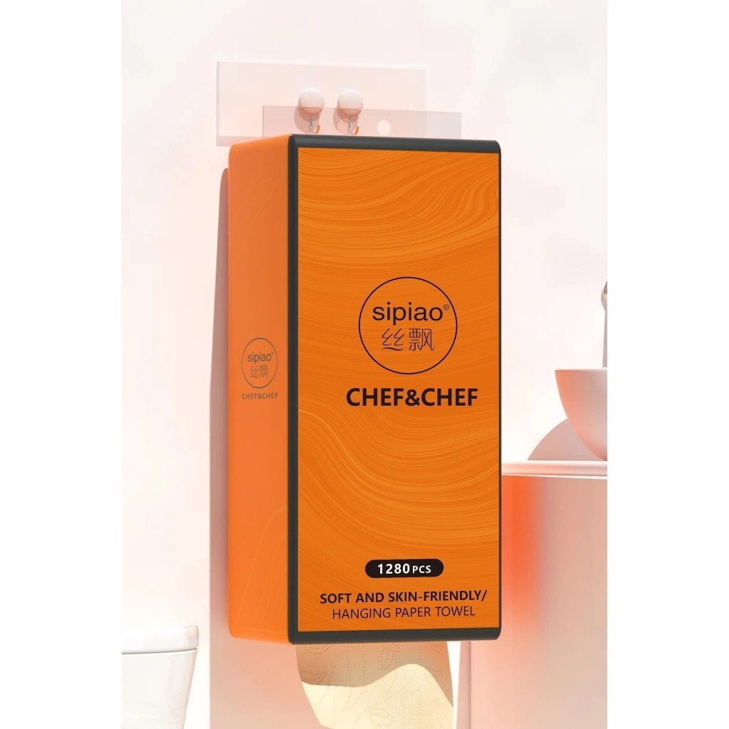 Lốc 320 tờ giấy rút treo tường Sipiao Chef & Chef chính hãng nội địa ...