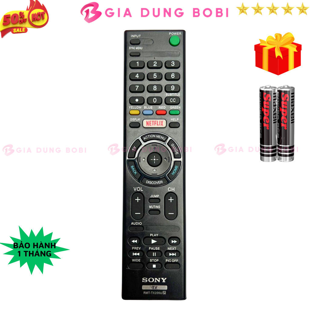 SKU19 - Remote điều khiển tivi SONY Mã 17 RMT-TX200U, điều khiển TV ...