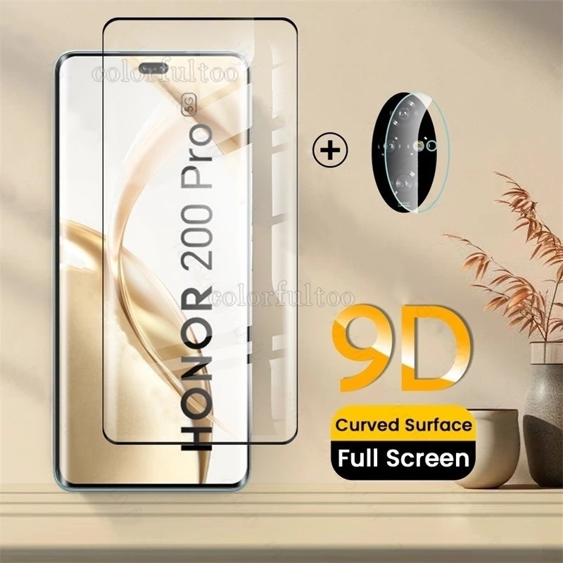 Kính cường lực cong 2in1 3D cho Honor 200 90 70 60 50 Pro 50Pro 60Pro 70Pro 90Pro 90Lite 200Pro ...