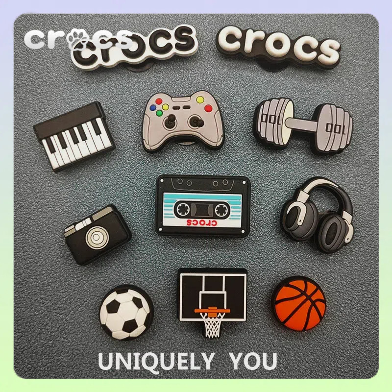 charm crocs Fitness music jibbitz crocs sticker dép crocs charm dép ...