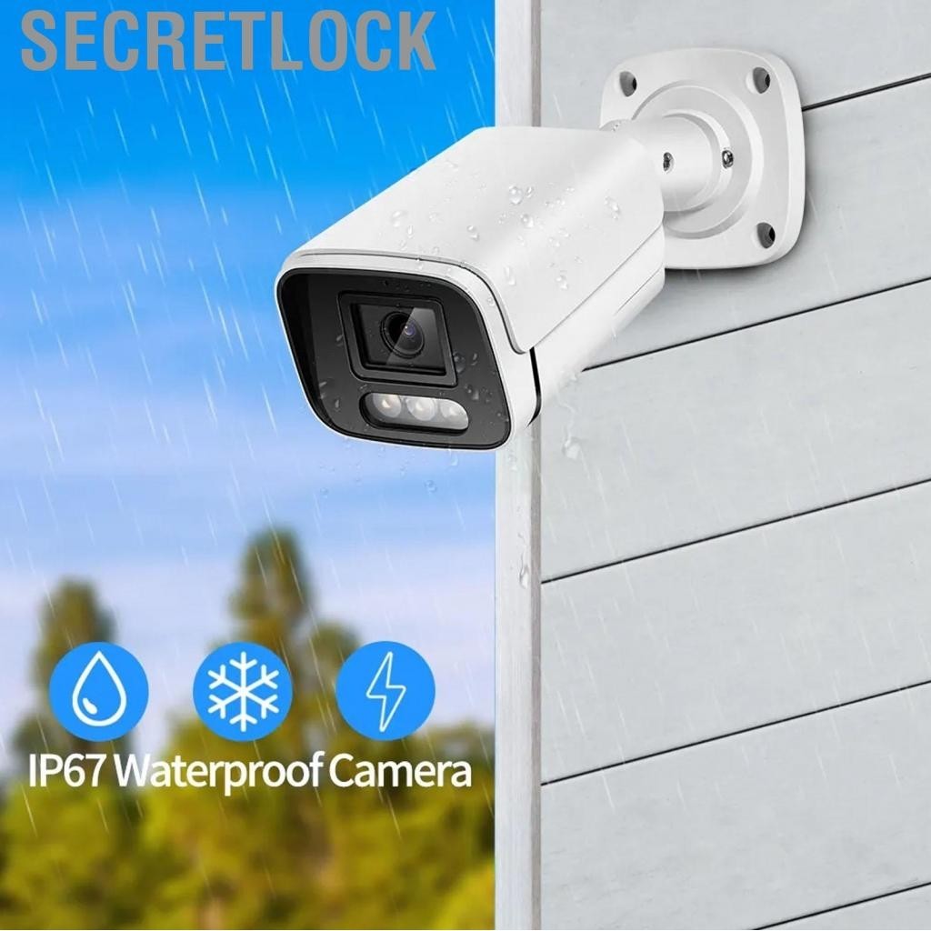 SecretLock Camera IP 4K POE Giám sát an ninh độ phân giải cao 6MP IP66 ...