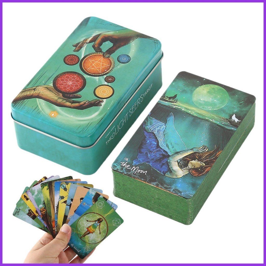 78 tờ He Light Seer 's Tarot với sách hướng dẫn Phiên bản tiếng Anh ...
