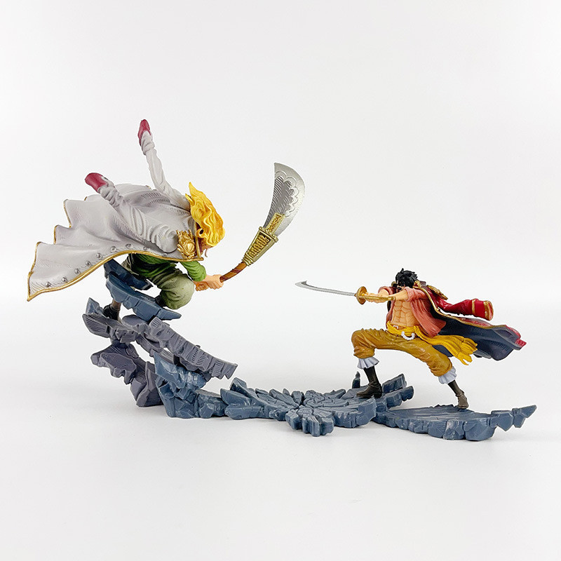 Mô hình One Piece Râu trắng đấu Gol D. Roger- Figure Whitebeard & Gol D ...