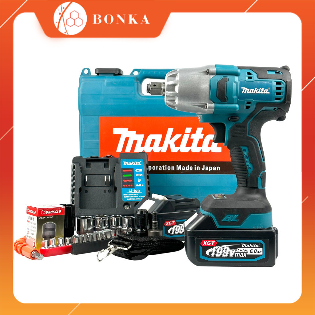 Máy siết bulong Makita lực siết 880Nm, máy bắn bulong động cơ không chổi than | Shopee Việt Nam