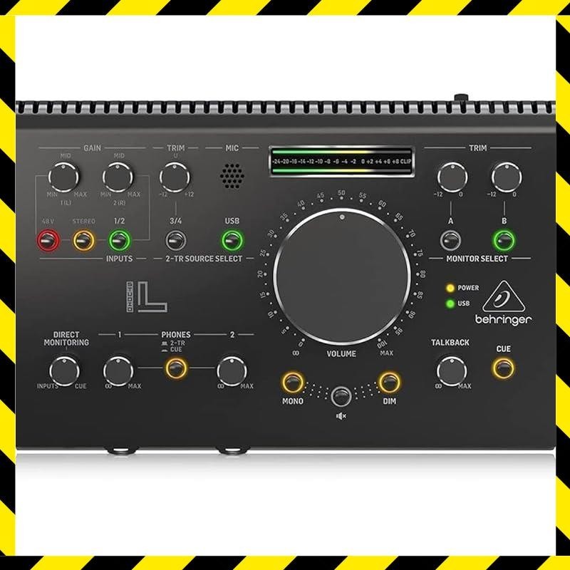 Behringer 2x2 USB audio interface with 192kHz support, featuring MIDAS ...