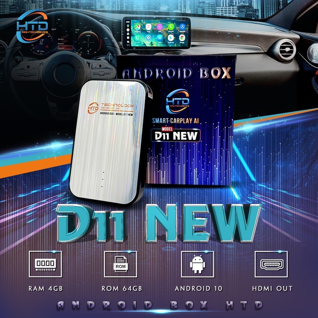 Android box ô tô D11 New biến màn hình zin thành Android - hỗ trợ Apple Carplay và Android Auto ...
