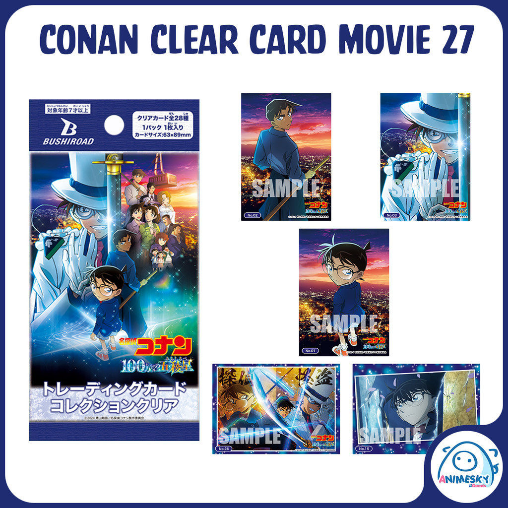 [Có sẵn] Pack thẻ nhân phẩm Thám Tử Conan movie 27 clear card Bushiroad ...