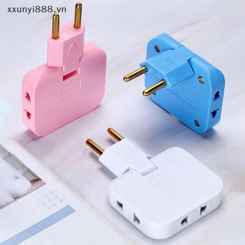 {Hgvn} Ổ cắm điện nối dài EU 1 3 180° Ổ cắm chuyển đổi AC Rotag ...