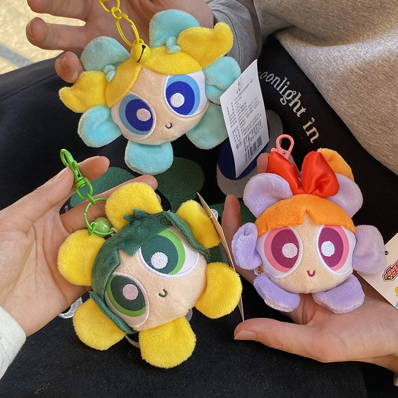 Powerpuff Girls Flower Sang Trọng Đồ Chơi Mặt Dây Chuyền Móc Khóa Nhiều ...