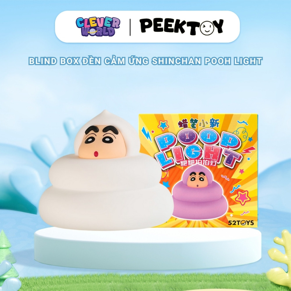 Blind Box Đèn Cảm Biến Vỗ Tay Shinchan Poop Light 52TOYS Điều Chỉnh Độ ...