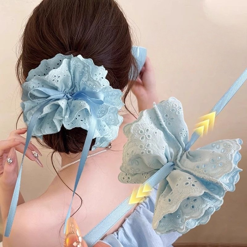 Dây Buộc Tóc Rút Ren Ruột Lớn Tóc Cho Nữ Buộc Dây Tóc Phụ Kiện Tóc ...