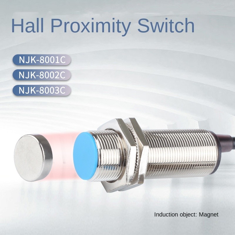Cảm Biến Hall M8/M12/M18 NJK-8002C, NJK-5001 - NPN/PNP, NO/NC, Phát Hiện Từ Trường Chính Xác Cho ...