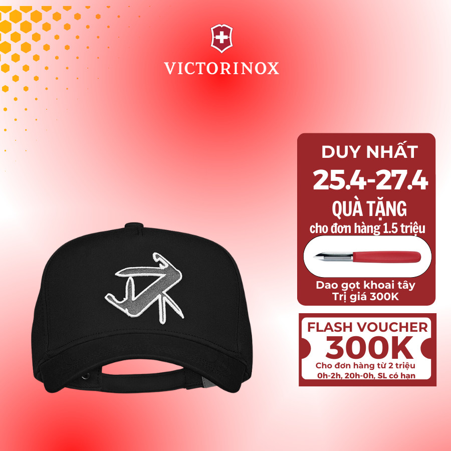 Nón Victorinox Thụy Sĩ Brand Collection Tinker Cap - Black | Shopee ...